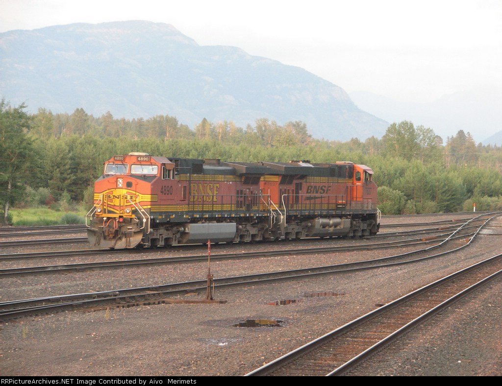 BNSF 4890 at Whitefish.
